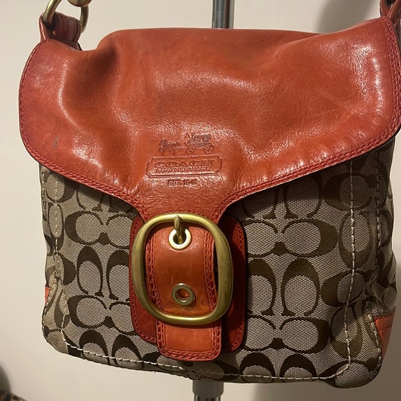 Coach | Bags | Coach Authentic Vintage Leather Shoulders Bag Snap ...